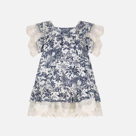 ALLEGRA PARIS | Dresses | New Allegra Paris Girls Blue Dress In Toile ...